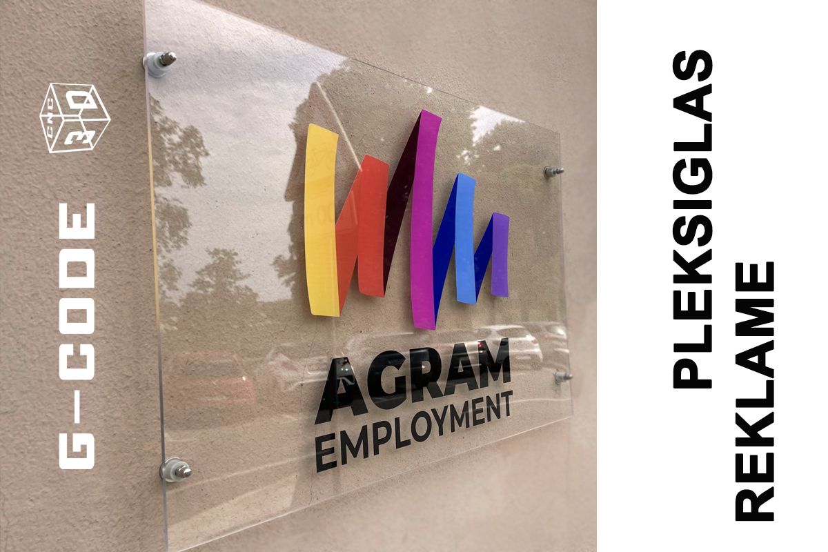 Pleksiglas reklame - G-CODE